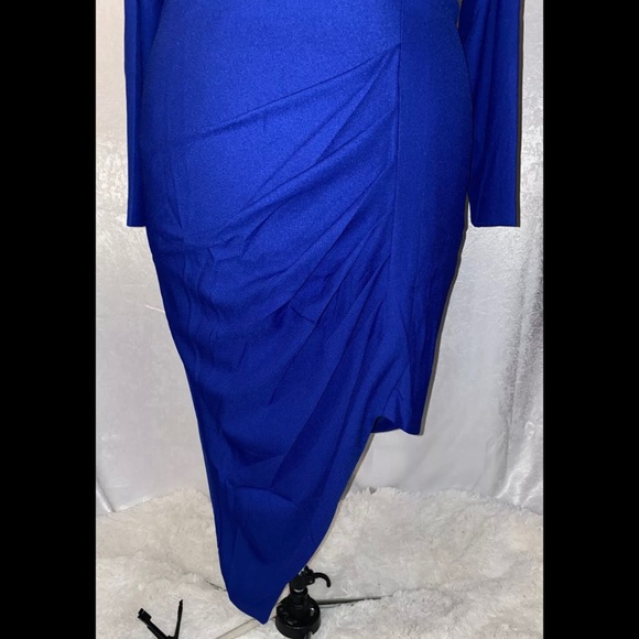 Monif C. | Dresses | Monif C Jenna Blue Asymmetrical Dress | Poshmark